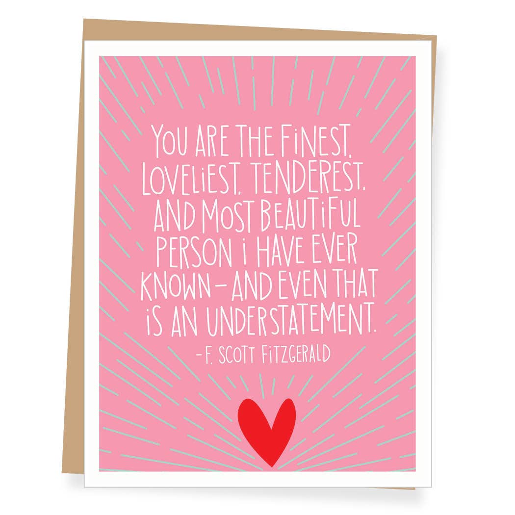F. Scott Fitzgerald Quote Valentine's Day Card – Mandy Spring Farm ...