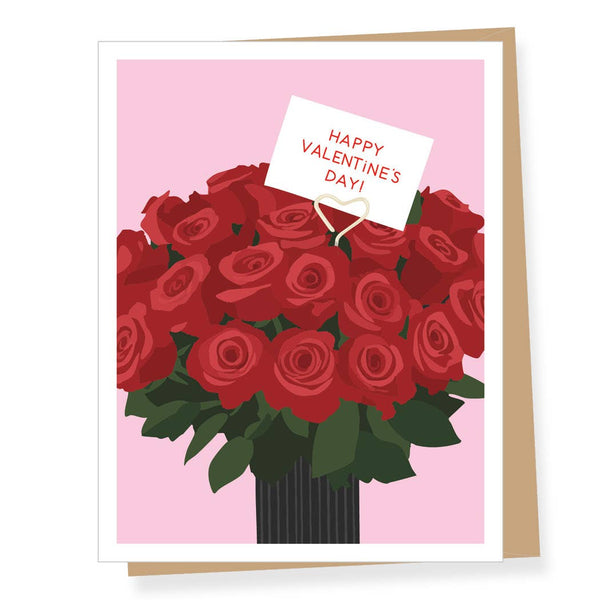 Rose Bouquet Valentine's Day Card – Mandy Spring Farm Nursery, Inc.