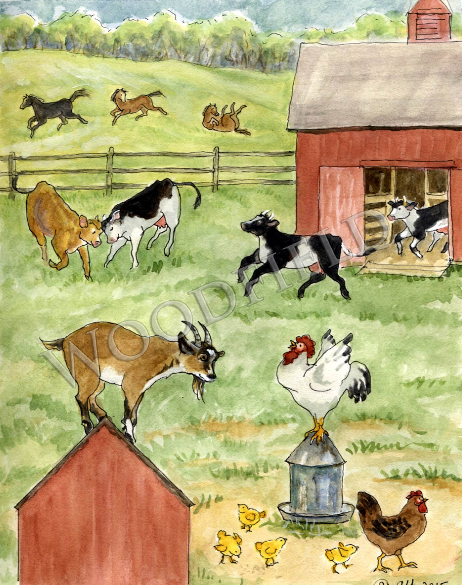 #25 - Farm Frolic Notecard – Mandy Spring Farm Nursery, Inc.