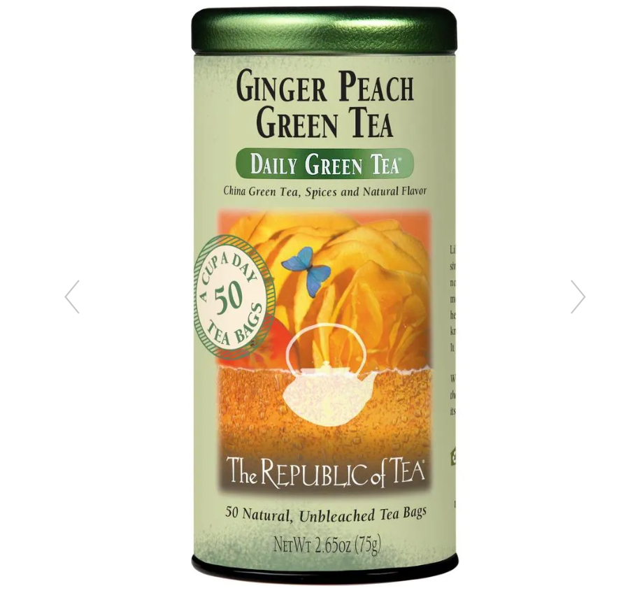 Ginger Peach Green Tea - The Republic of Tea – Mandy Spring Farm ...